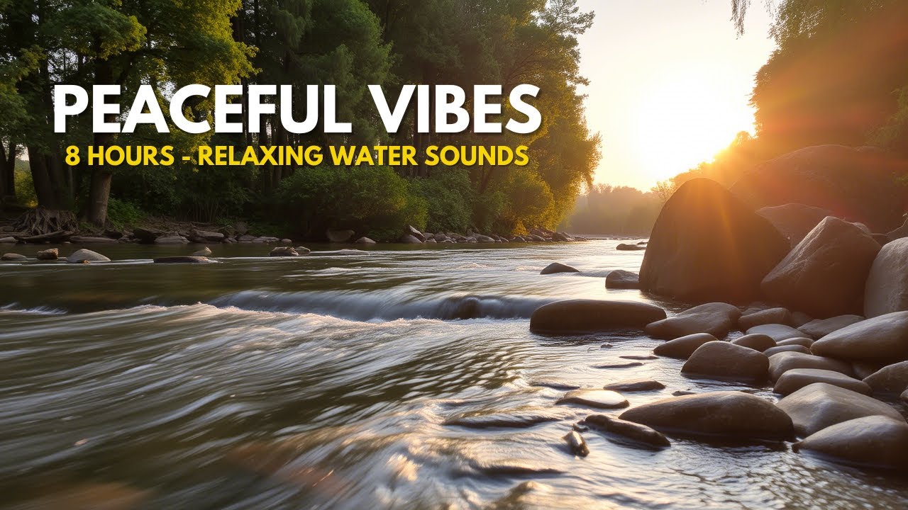 Tranquil River Flow in Nature | 8 Hours of Relaxing Water Sounds for ...