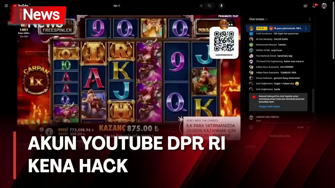 Akun Youtube DPR RI Kena Hack, Tampilkan Dua Tayangan Live Streaming ...
