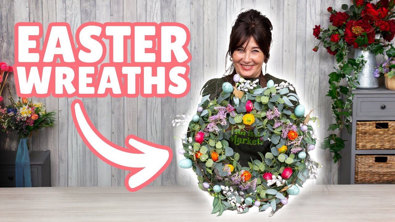 Easy Ideas for DIY Easter Wreaths | Spring Floristry Tutorial - YouTube
