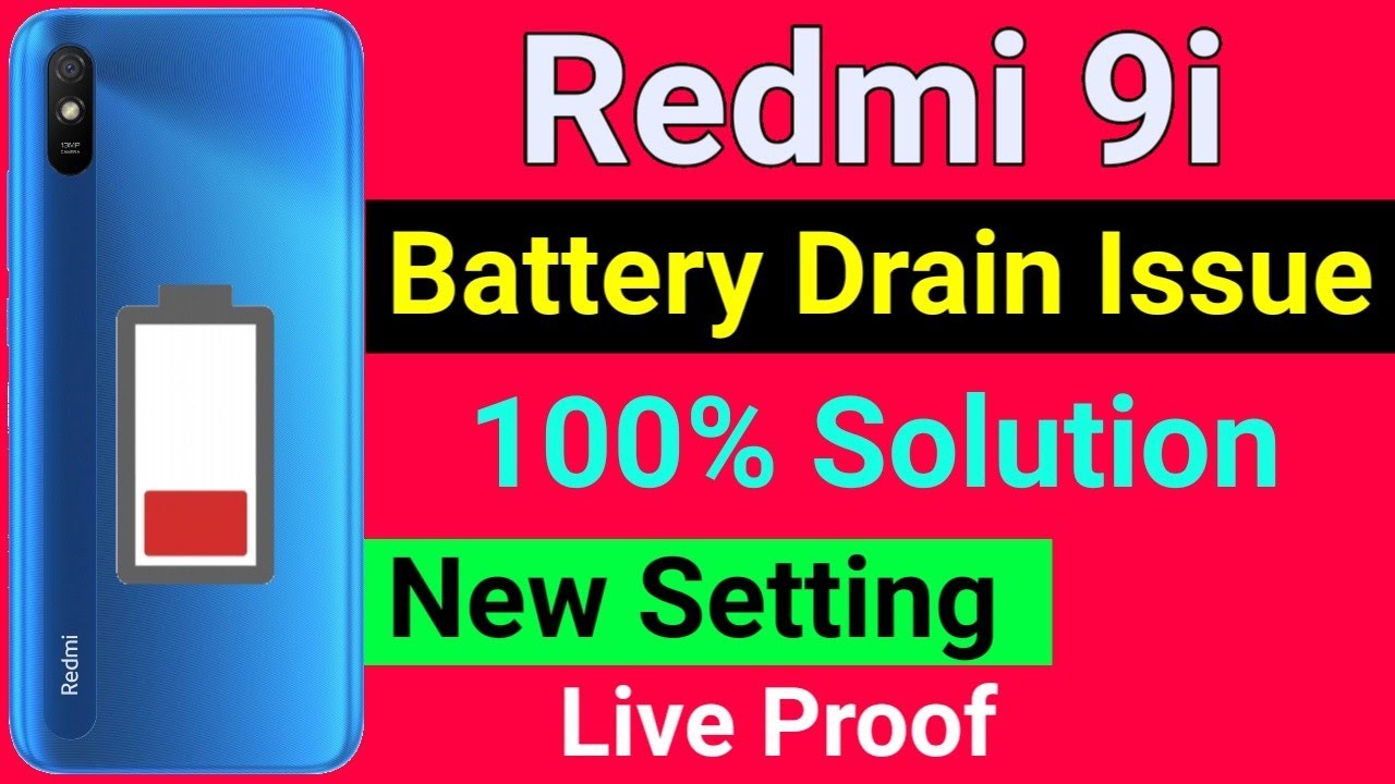How To Solve Battery Drain Problem In Redmi 9i | Redmi 9i battery drain ...