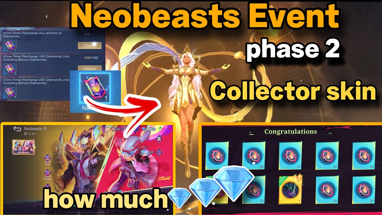NEOBEASTS EVENT PHASE 2 HOW TO GET COLLECTOR SKIN / HOW MUCH DIAMONDS ...