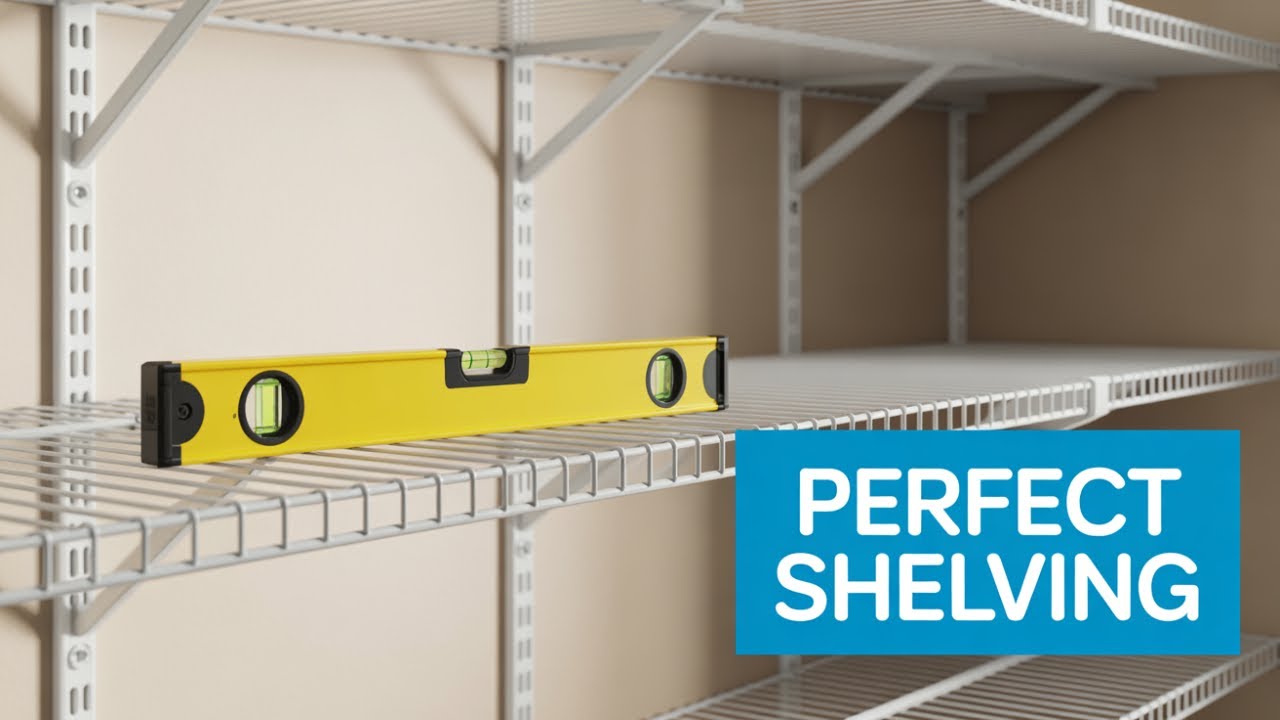 How to Install a Wire Closet Shelf - YouTube