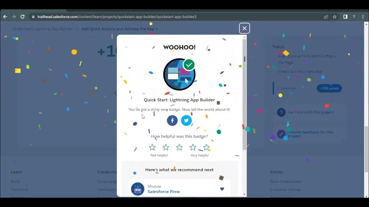 Add Quick Actions and Activate the App - Quick Start Lightning App Builder - YouTube