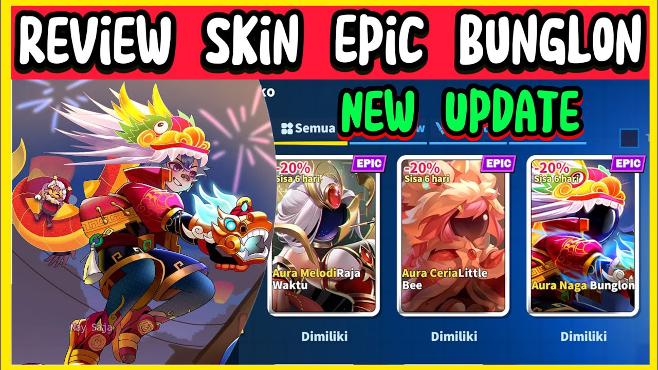 REVIEW NEW SKIN EPIC PERAN BUNGLON BARU PART 1 Gameplay Super Sus ...