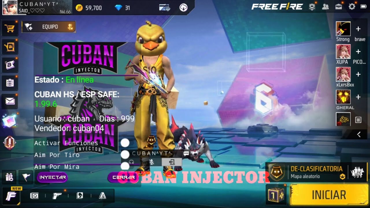 INJECTOR FREE FIRE CUBAN ANTI BAN NEW UPDATE 2023 ANDROID AND PC AUTO ...