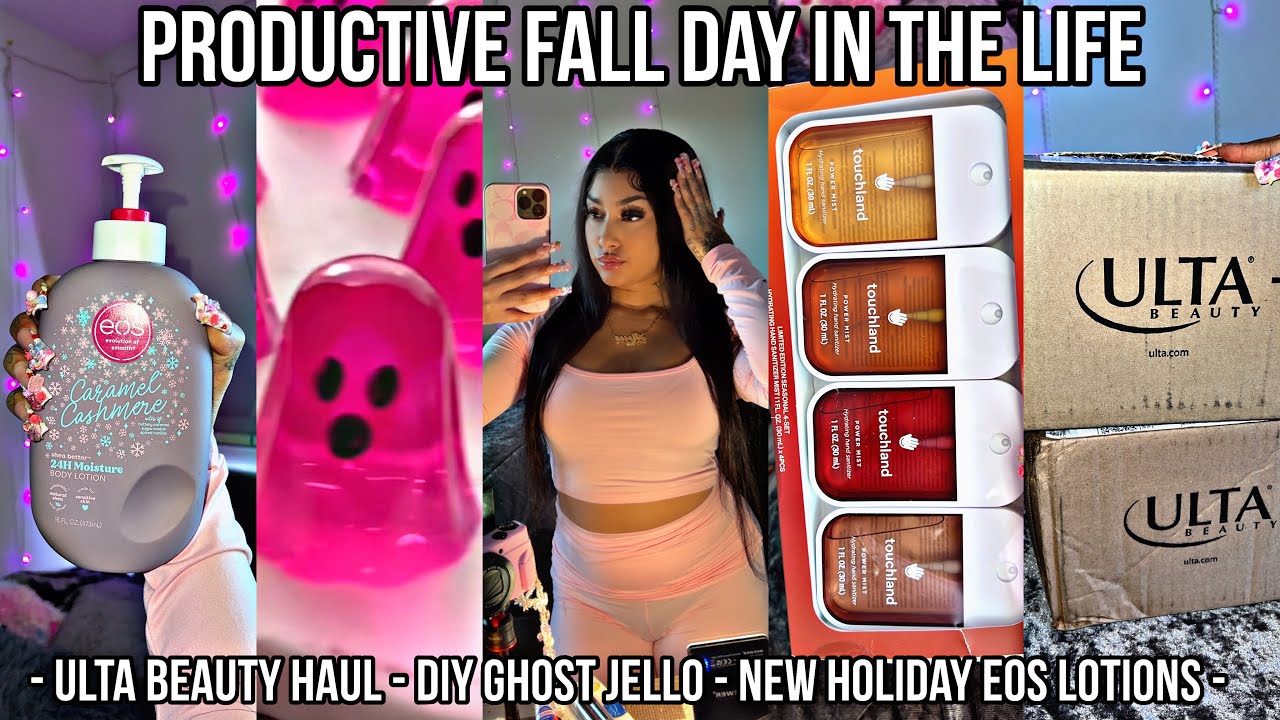 PRODUCTIVE FALL DAY IN THE LIFE *DIY ghost jello, ulta beauty haul, new ...