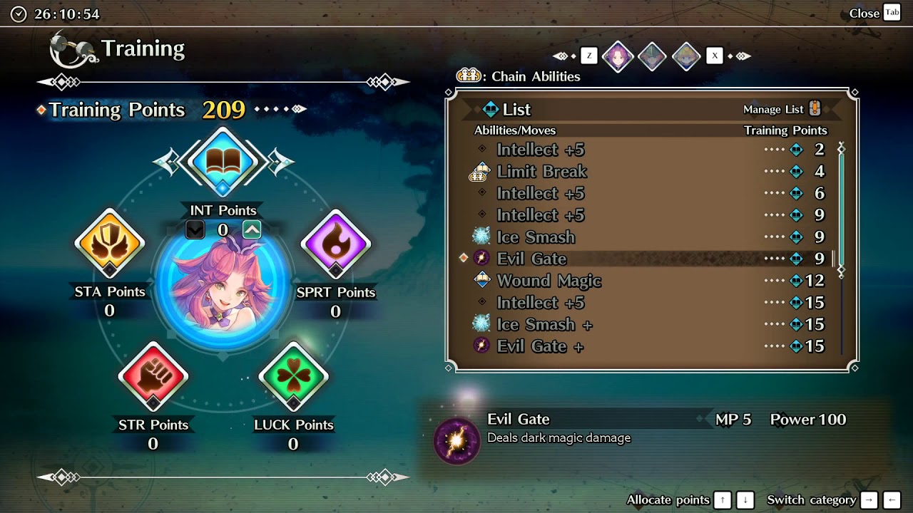 Trials of Mana - Angela, Dark-Dark ( Magus ) All Ability and Class ...