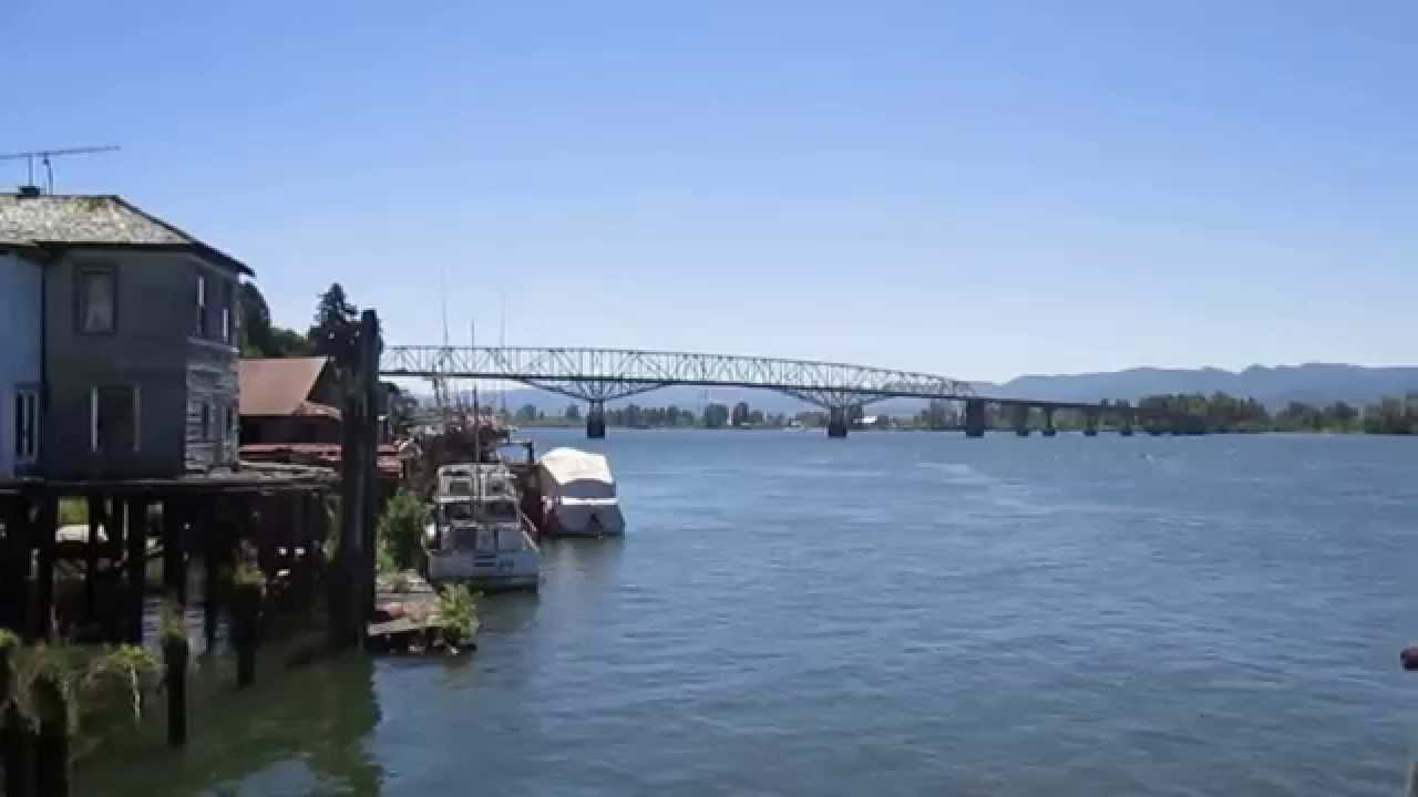 View from the town dock, Columbia River, Cathlamet, Washington - YouTube