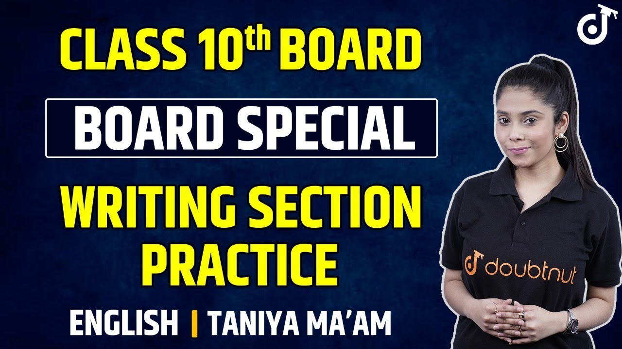 Class 10 English | Writing Section Practice | Writing Skills In English ...