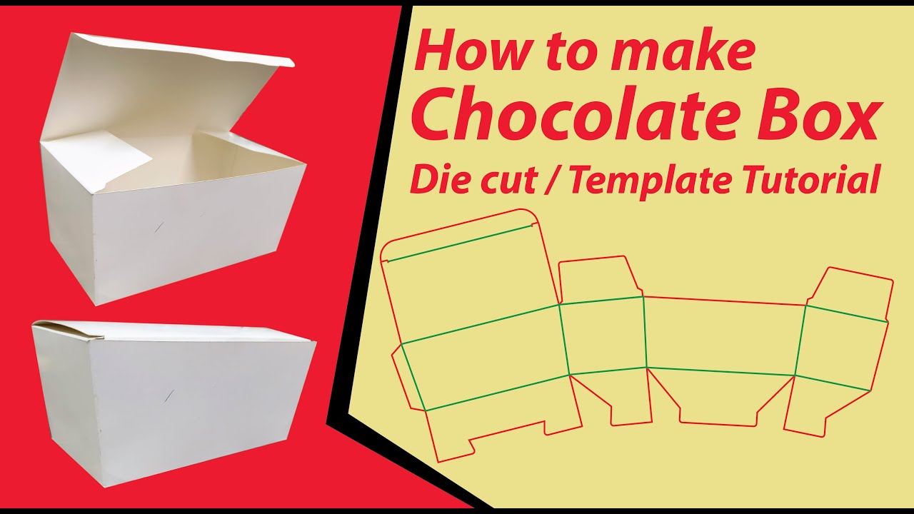 How to Make 100% Perfect Chocolate Box Die Cut - Template Full Tutorial ...