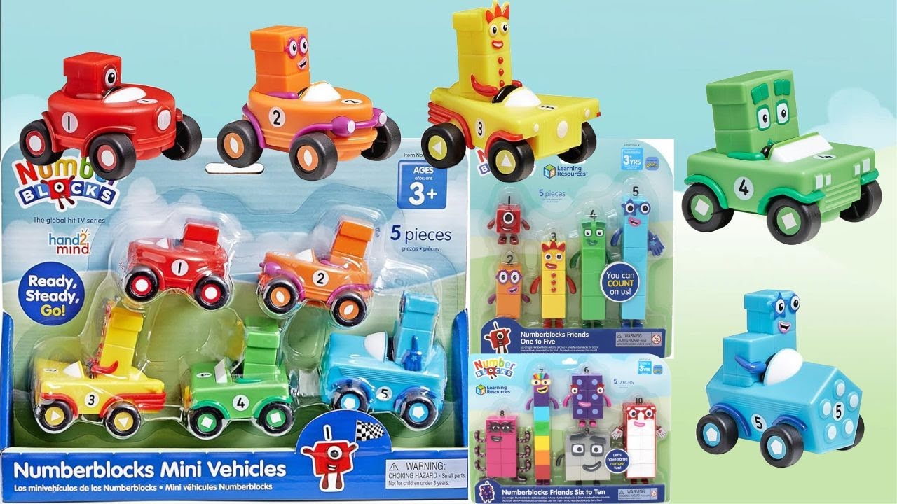 Numberblocks – Unboxing And Review Numberblock Mini Vehicles ...