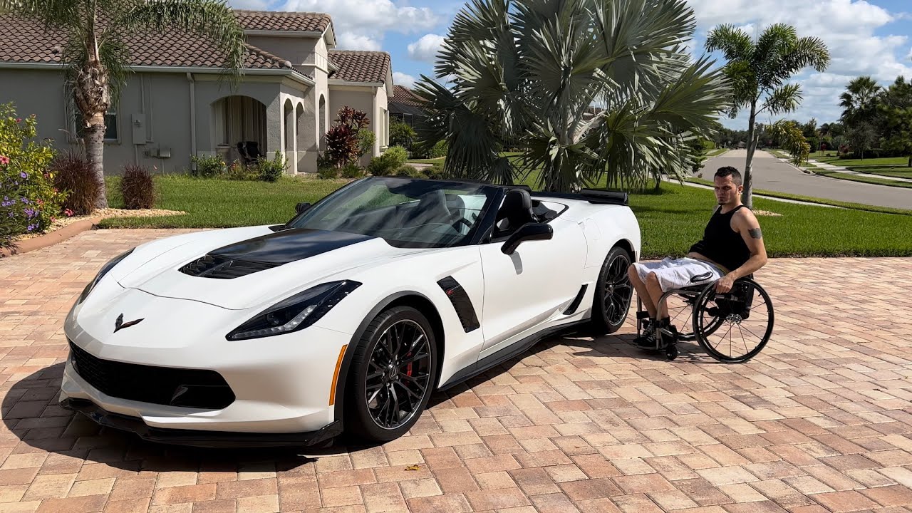 Paraplegic, Wheelchair, & a C7 Corvette Z06 Supercharged! - YouTube