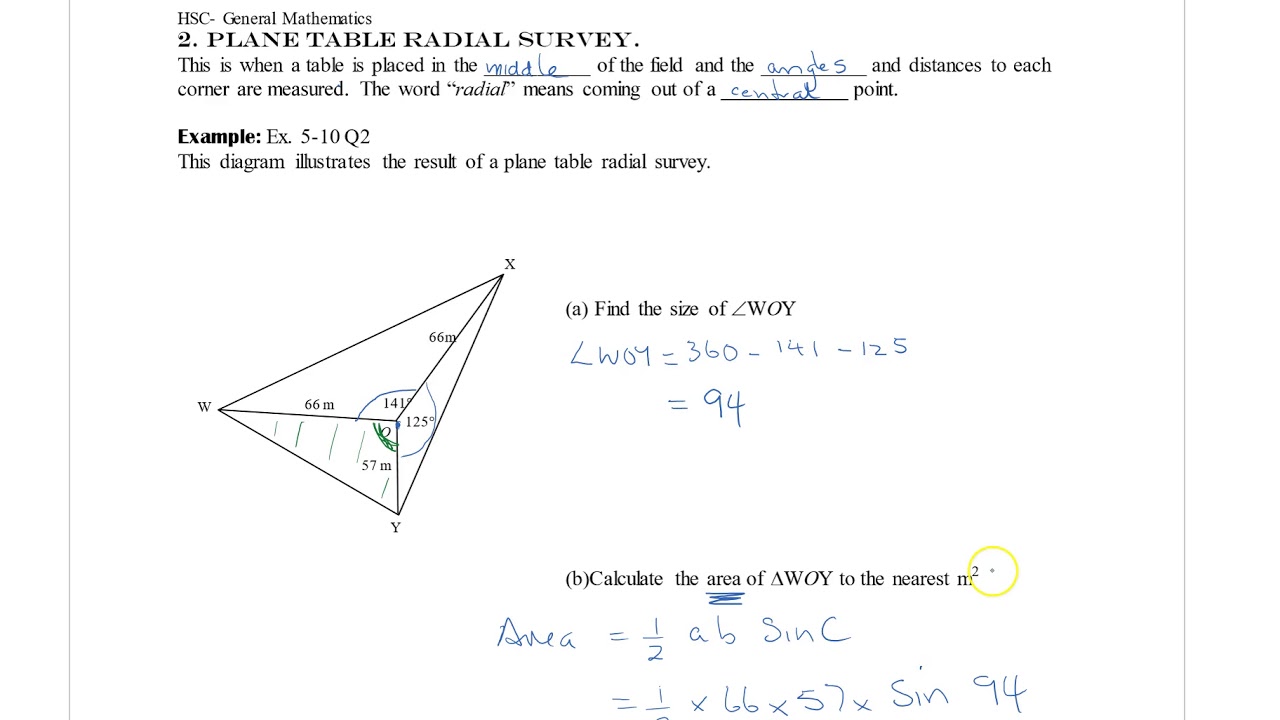 Plane Table Radial Survey - YouTube