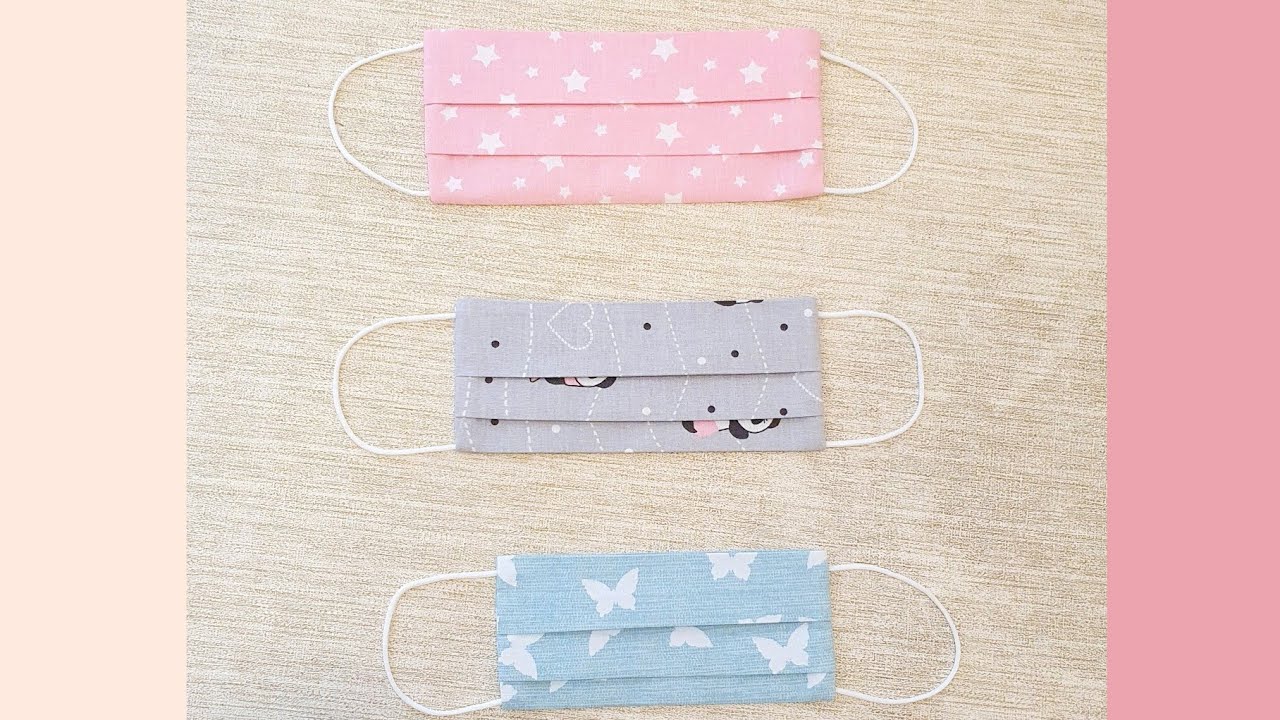 How to make face mask for kids (small size) - YouTube