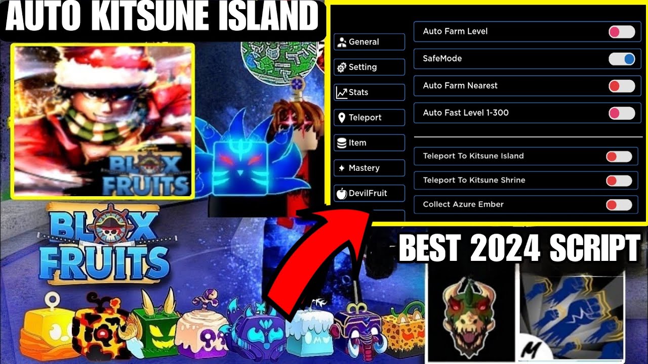 Script Blox Fruit Mobile AUTO FARM & AUTO AZURE EMBER |KITSUNE|RAID ...
