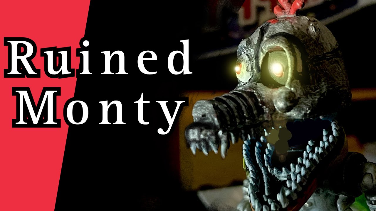 FNaF RUIN: Ruined Monty Jumpscare! (Fnaf/SM) - YouTube