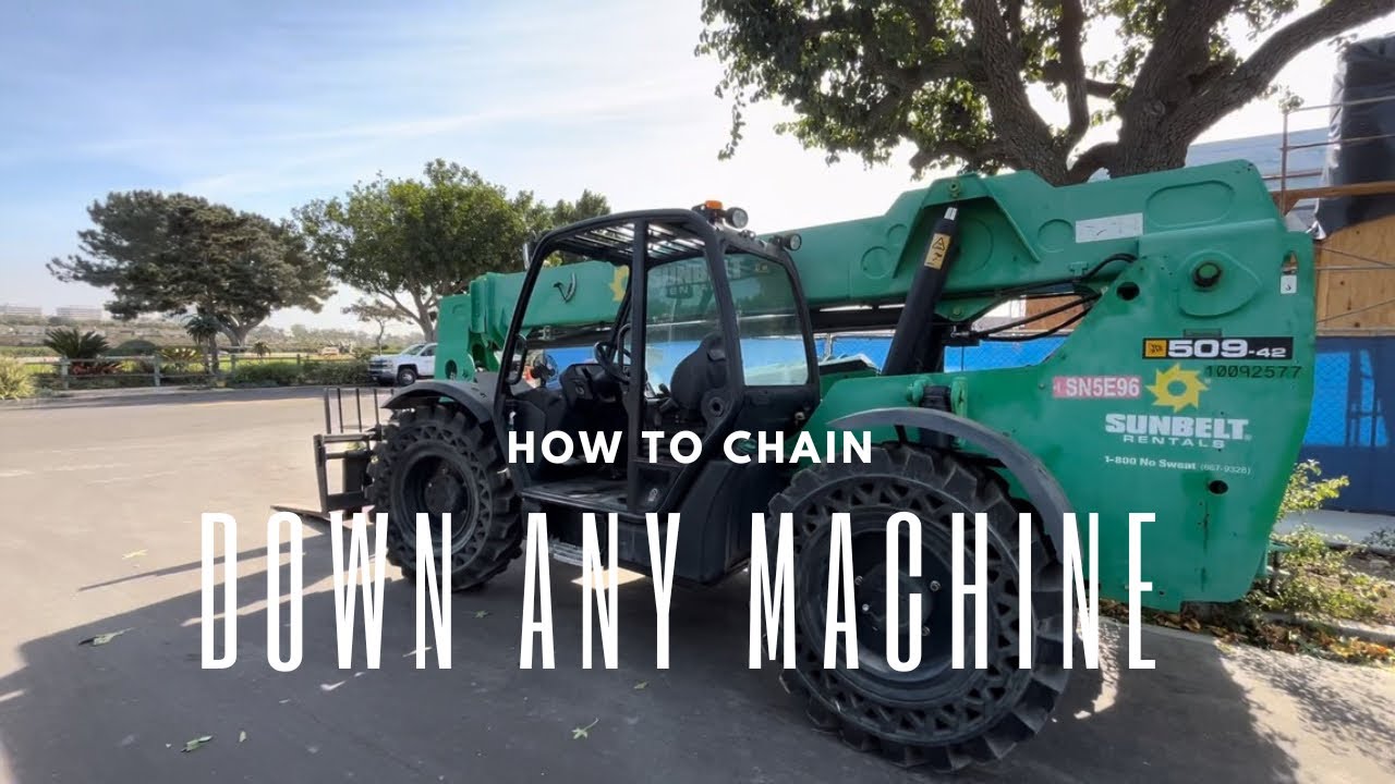 How to properly chain down ANY machine - YouTube