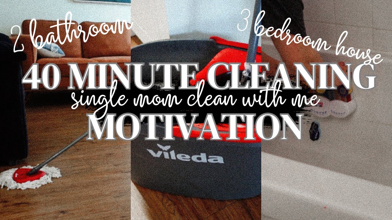 Huge whole house deep clean with me | 40 minutes of cleaning motivation ...