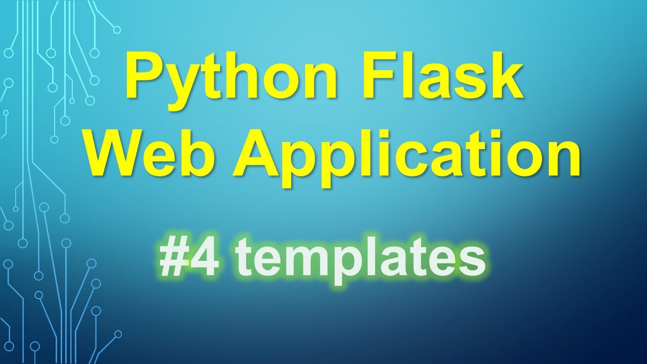[Python Flask Tutorial] 4. templates - YouTube