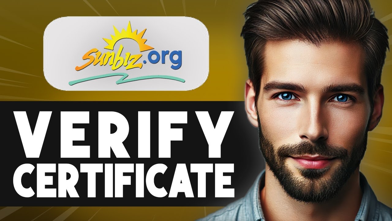 How to Verify a Business Certificate on Sunbiz - Easy Guide - YouTube