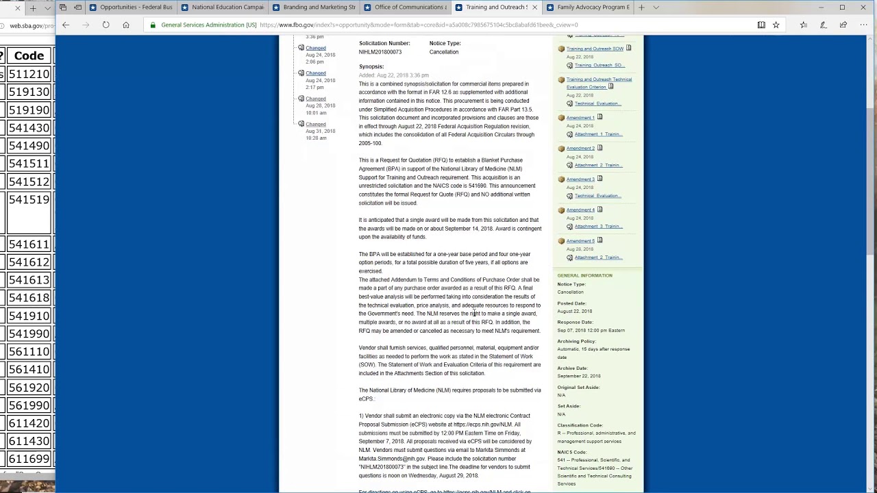 DSBS Lesson 3.5 | Using FedBizOps for NAICS Analysis | GovCon Chamber ...