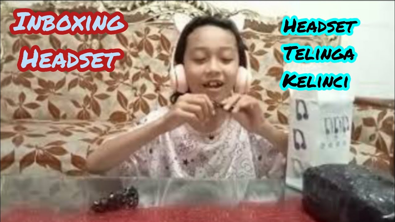 UNBOXING HEADSET BLUETOOTH CANTIK MODEL TELINGA KUCING - YouTube