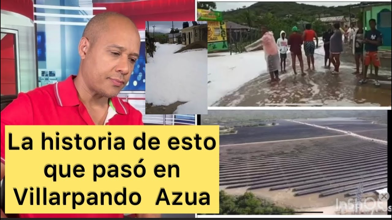 Villarpando en Azua se llenó de una espuma que tiene a los comunitarios ...