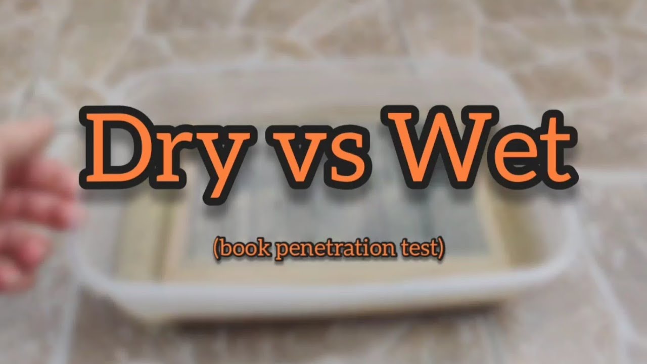 Airsoft: Wet vs Dry Book Test - YouTube