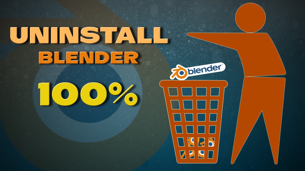 Delete Blender Properly | Blender Removal Tutorial - YouTube
