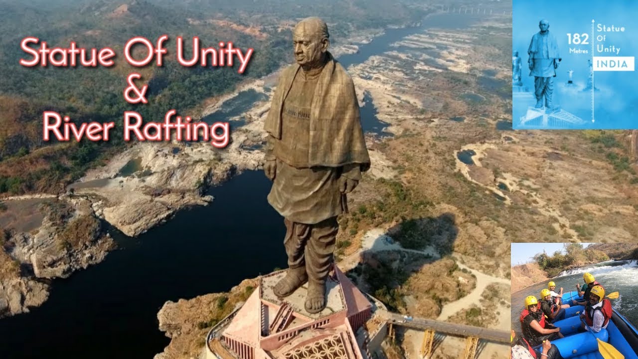 River Rafting in Narmada ।। Statue of Unity ।। WORLDS TALLEST | STATUE ...