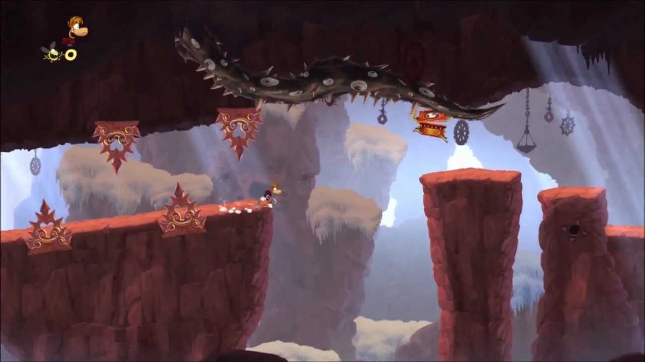 Rayman Origins (1080i HD) Walkthrough Part 92 - Tricky Treasure Temple ...
