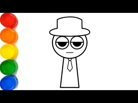 Incredibox sprunki easy drawing for kids and toddlers - YouTube
