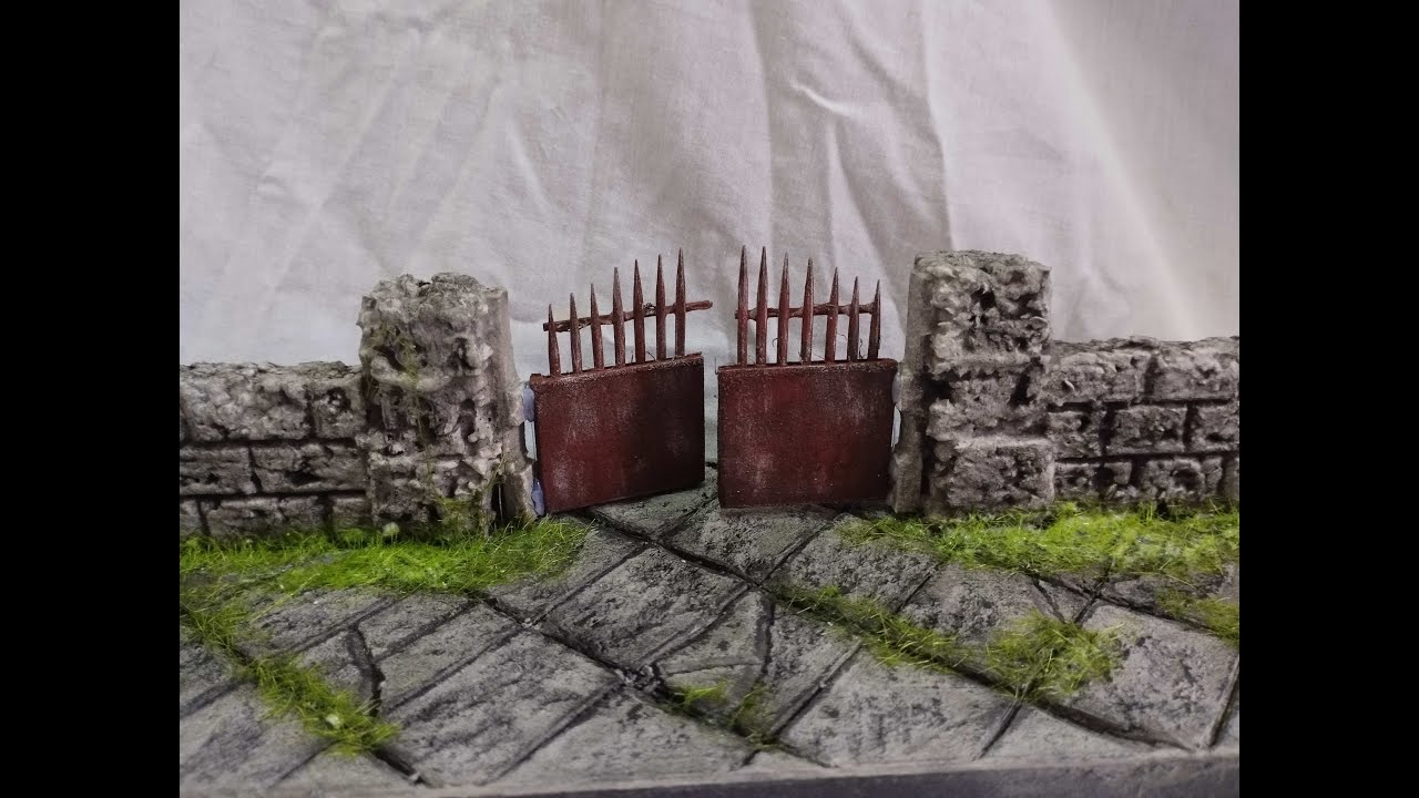 Scale model iron gates. How to make. - YouTube