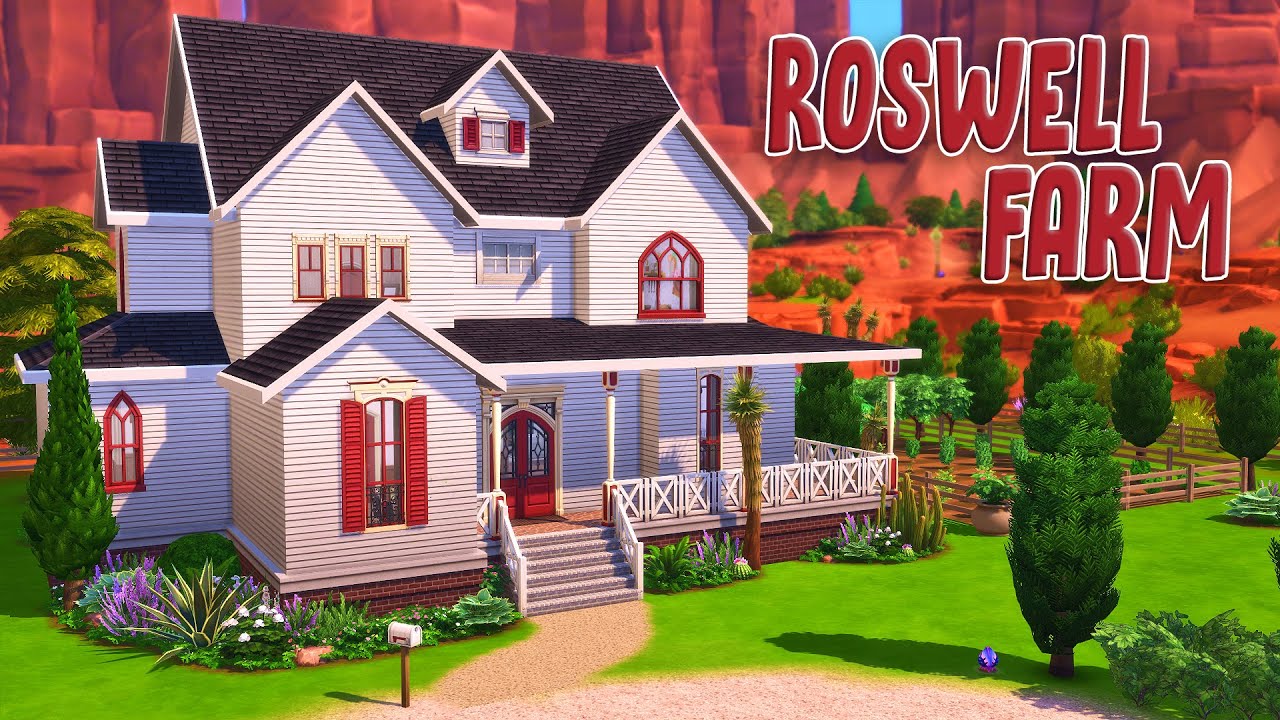 Roswell Farm || The Sims 4 Speed Build - YouTube
