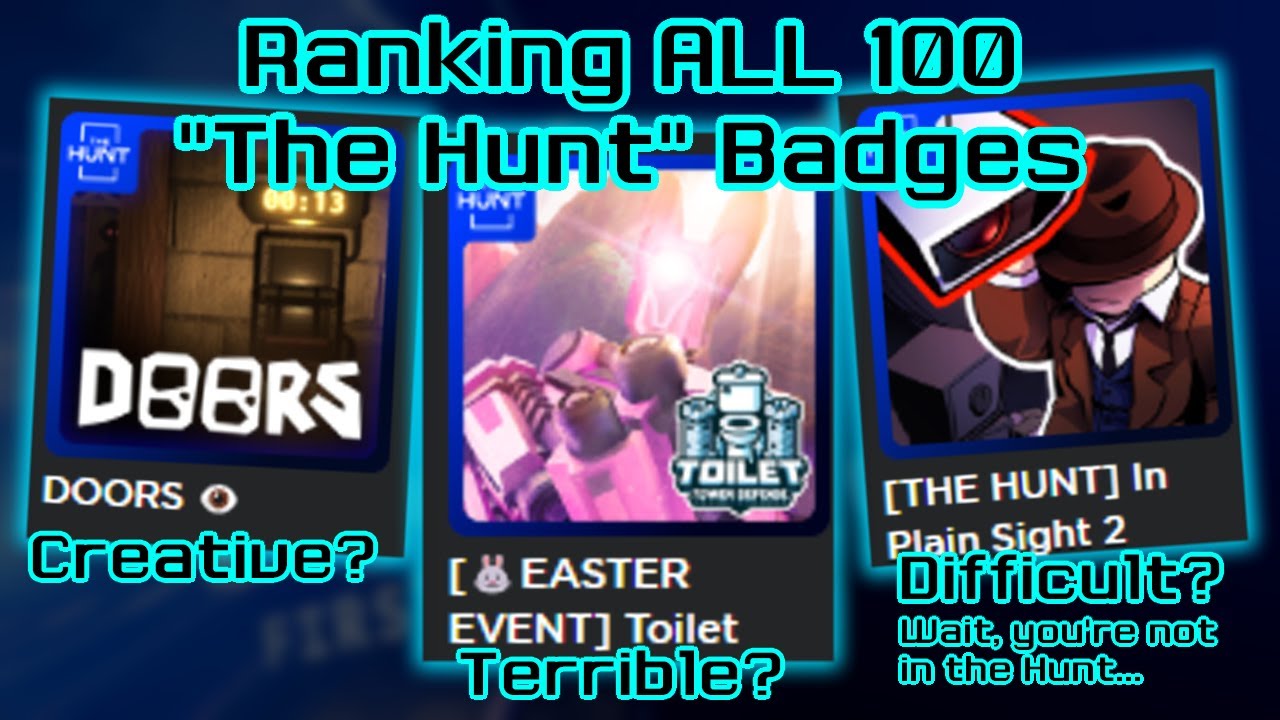 Ranking ALL 100 "The Hunt" Badges in Roblox - YouTube