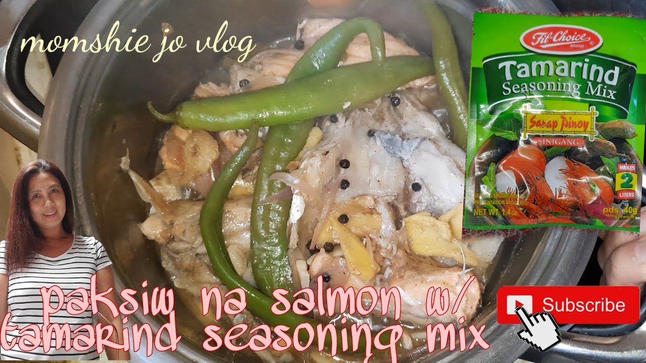 how to cook paksiw na salmon w/ tamarind seasoning mix||version momshie ...