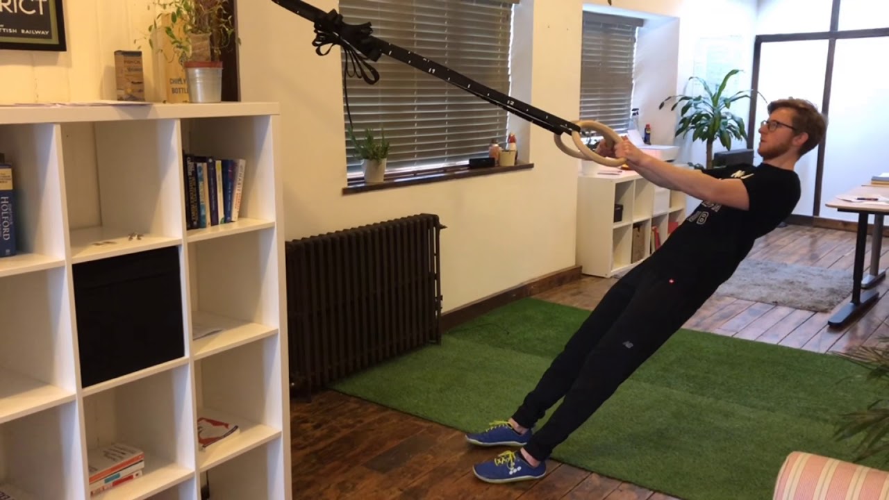 Suspension Trainer Row Iso Hold - YouTube