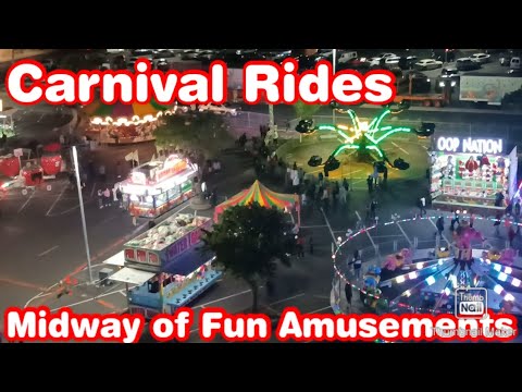 Midway of Fun Carnival Rides [Games] [Food] And Amusements - YouTube