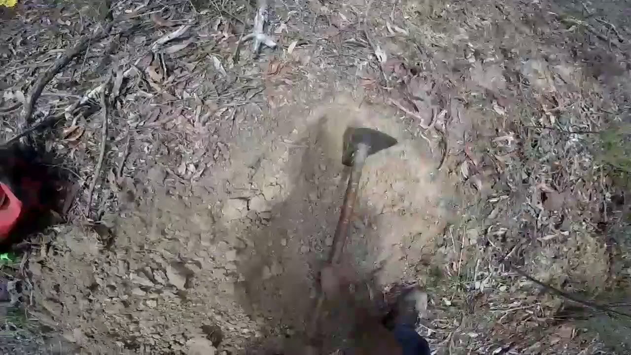 Dig a big hole for gold nugget - MineLab Gold Detector Gold Prospecting ...