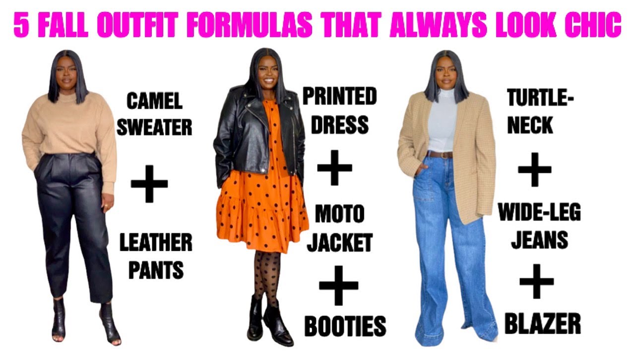 FALL OUTFIT FORMULAS THAT ALWAYS LOOK CHIC - YouTube