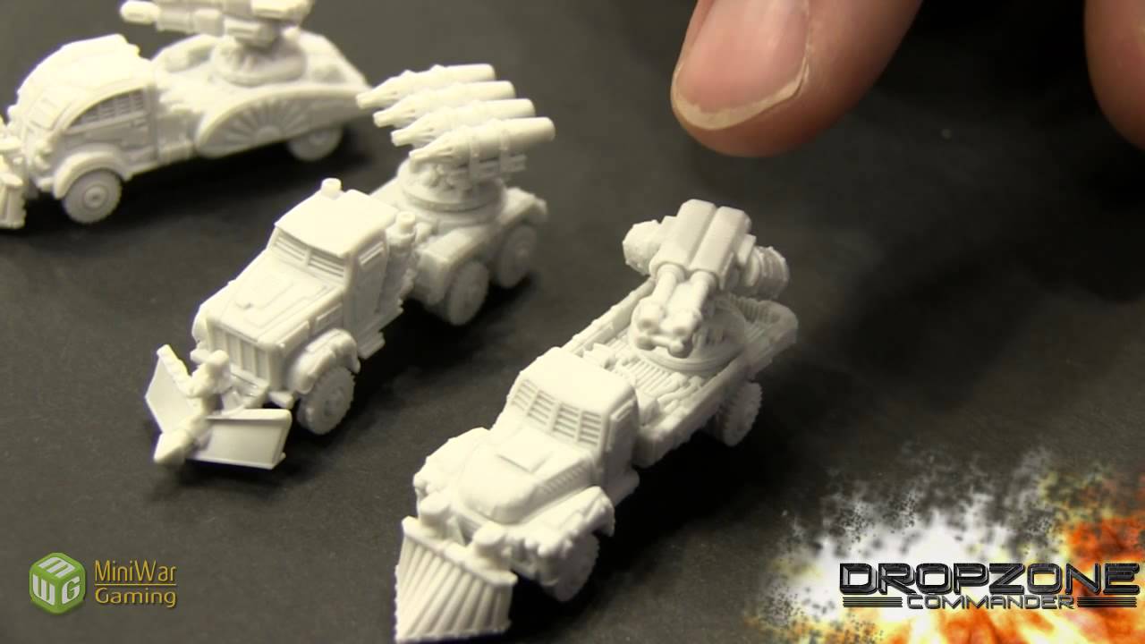Gen Con 2013: Dropzone Commander New Resistance & Plastic Models - YouTube