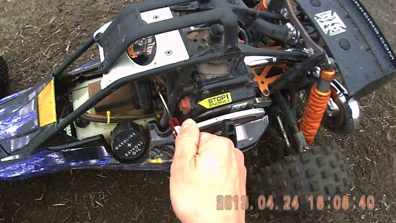 HPI Baja 5 B ss 30.5cc first season start ! - YouTube