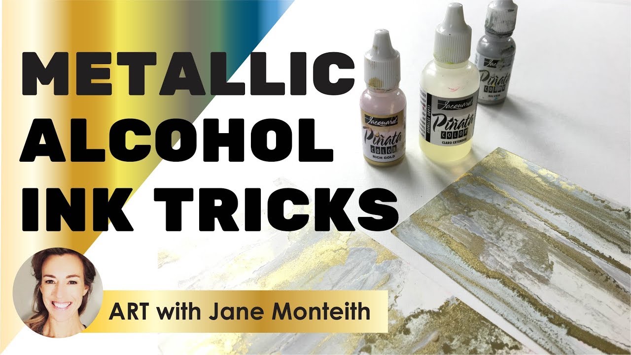 Metallic Alcohol Ink Tricks - YouTube