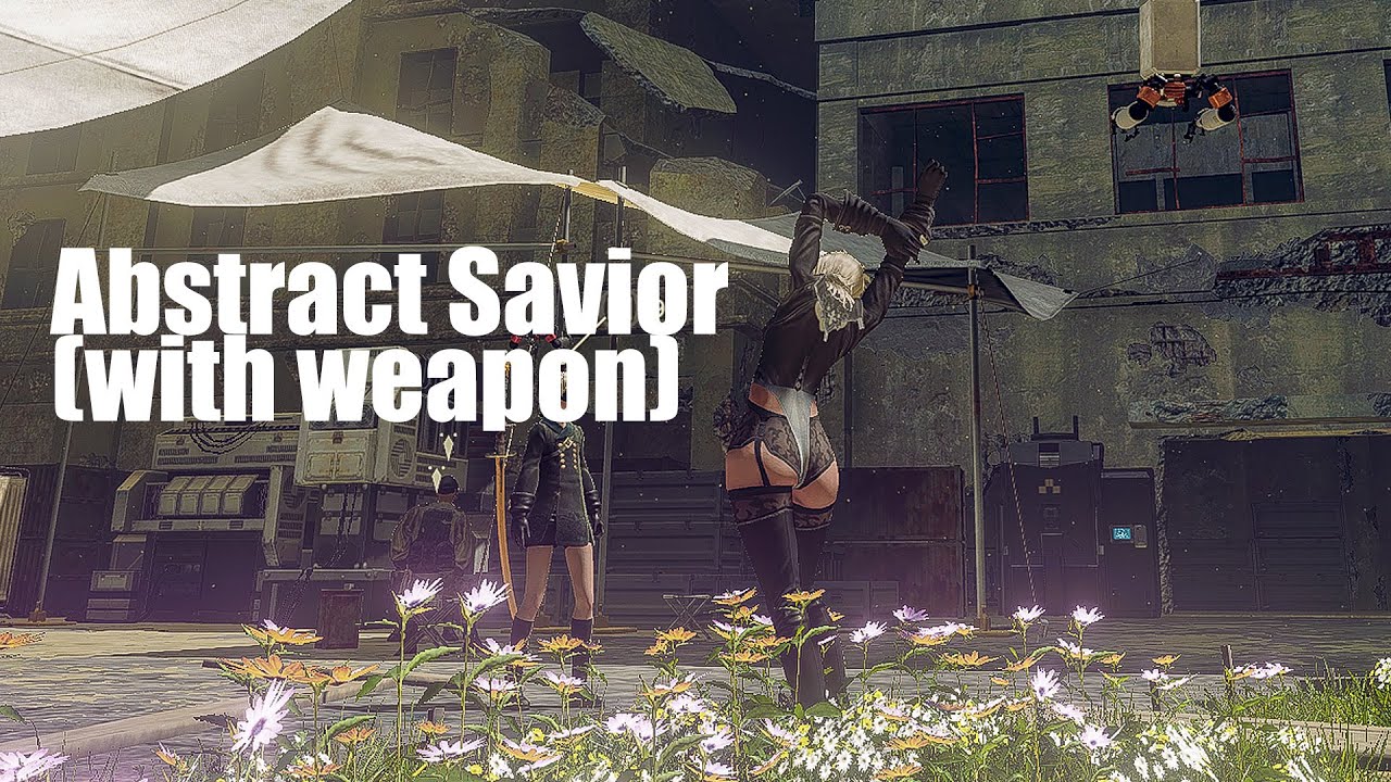 NieR Automata 2B - Abstract Savior (with weapon) - YouTube