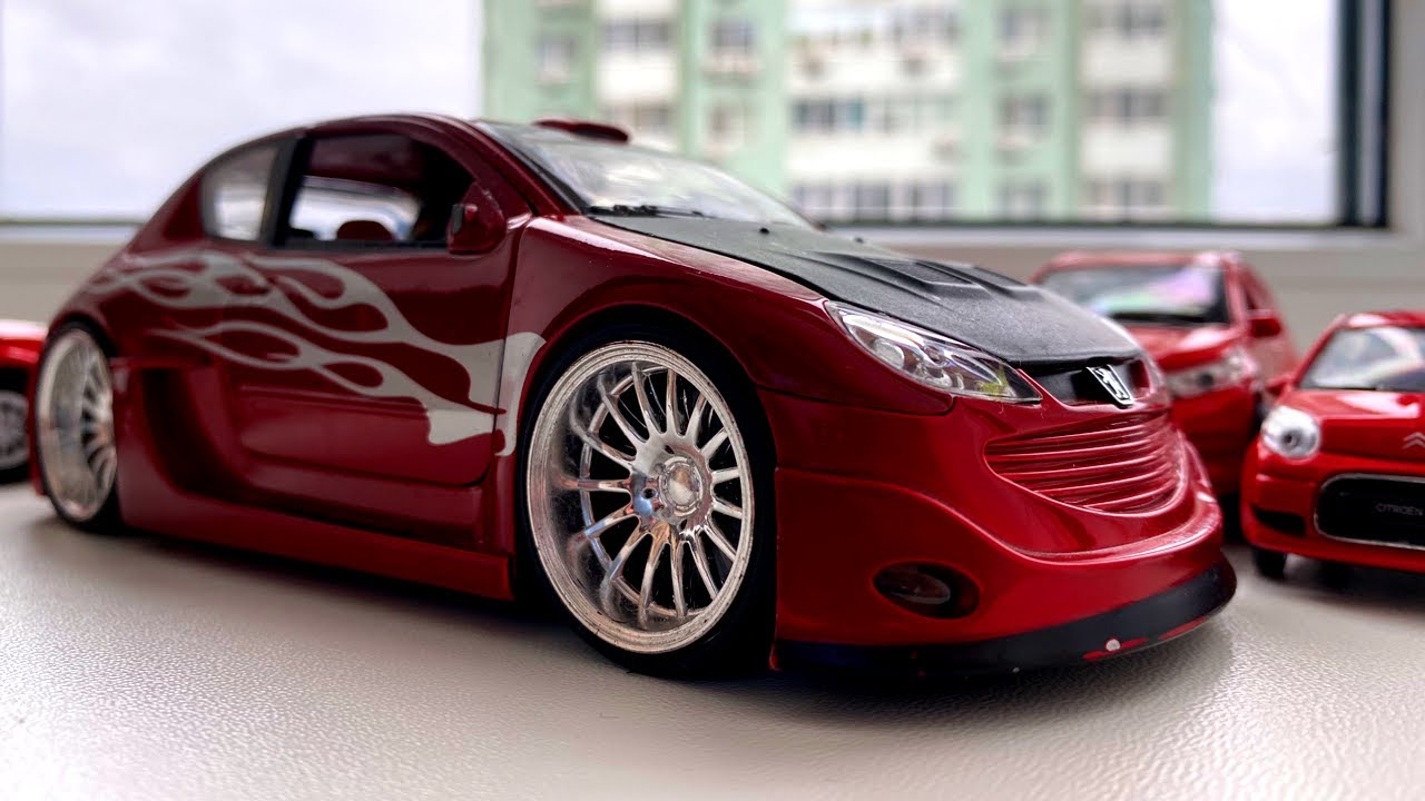 We show 5 red cars of different scales Part 2 - YouTube