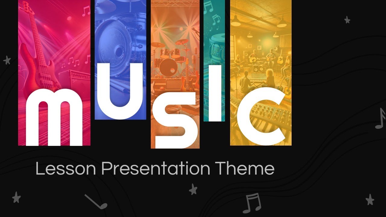 Music Lesson Animated PowerPoint Template - YouTube