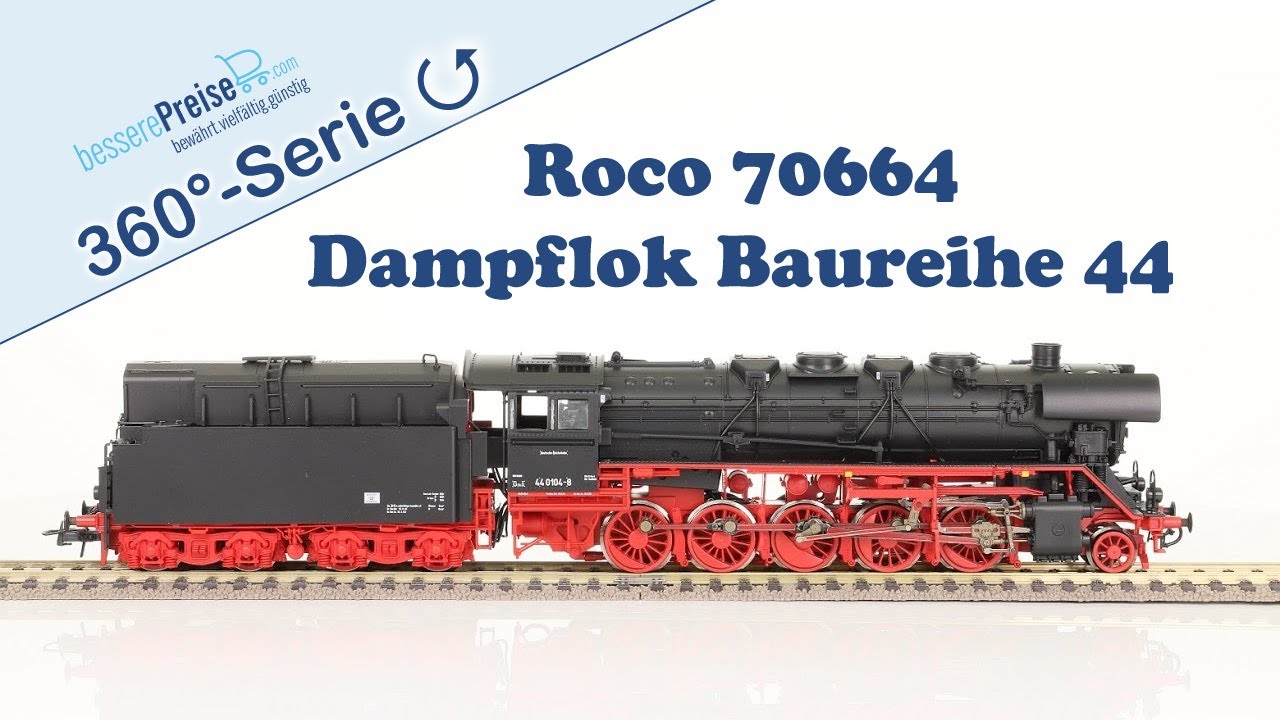 #Roco #Dampflokomotive 70664 BR 44, DR #SpurH0 - YouTube
