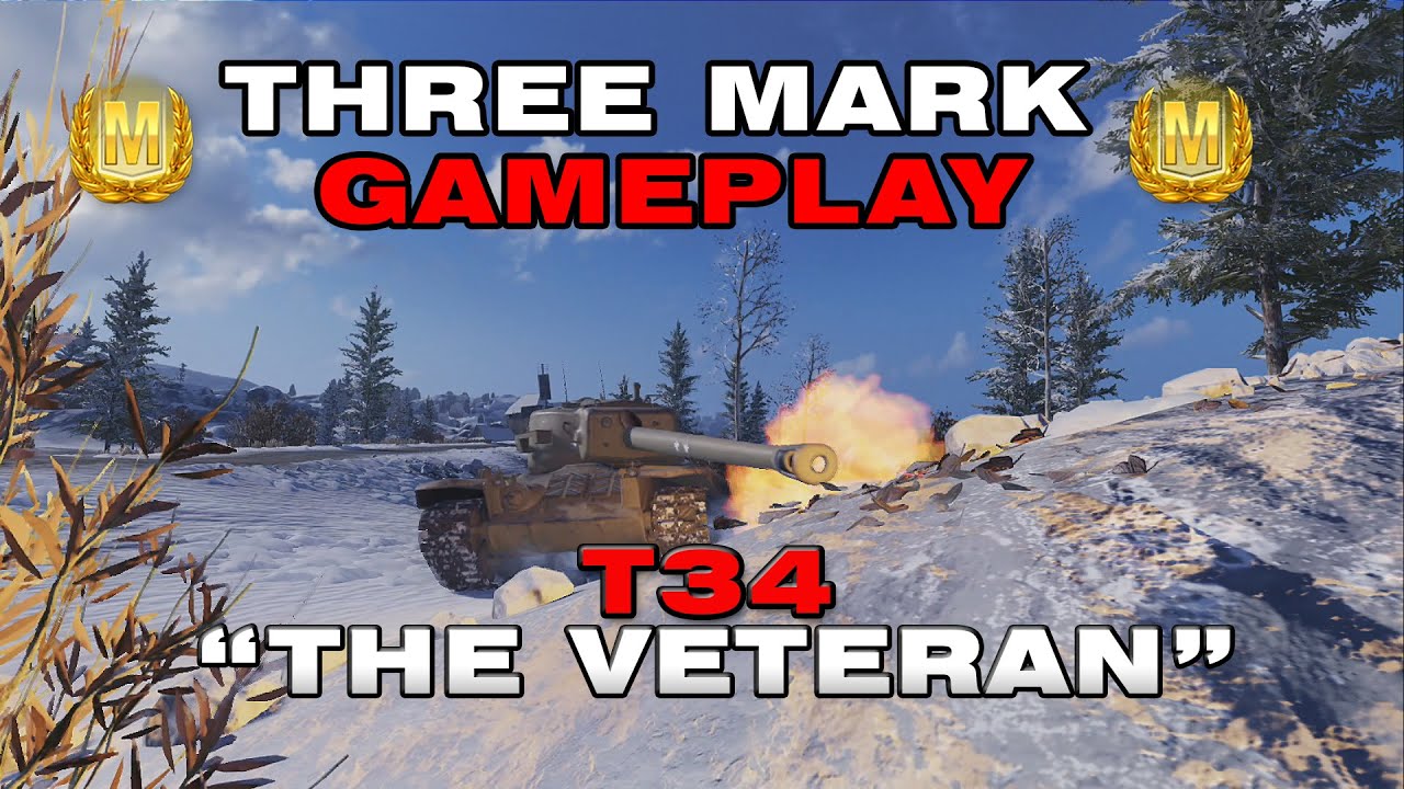 Old But Gold! T34 (3-Marks) Wot Console Gameplay II Action Heroes - YouTube