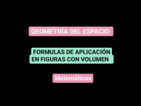 FORMULAS DE LAS FIGURAS CON VOLUMEN. - YouTube