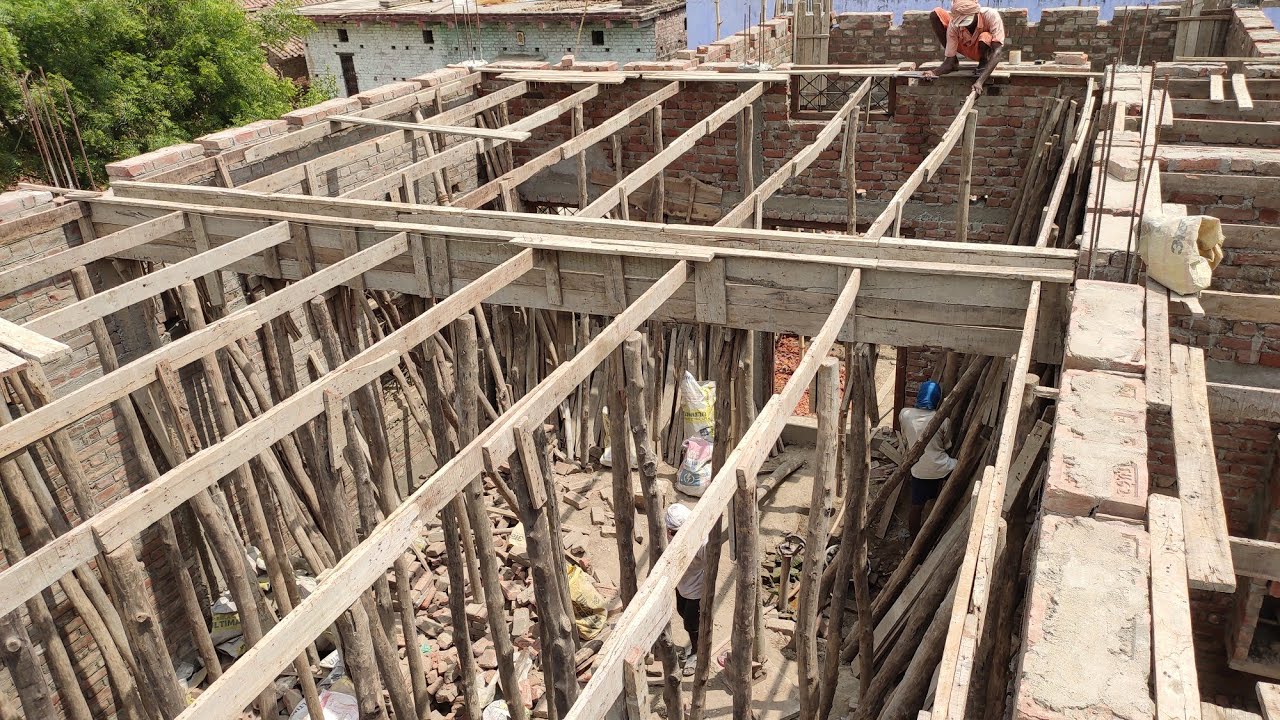 Amazing wooden #beam construction in #India🇮🇳 - YouTube